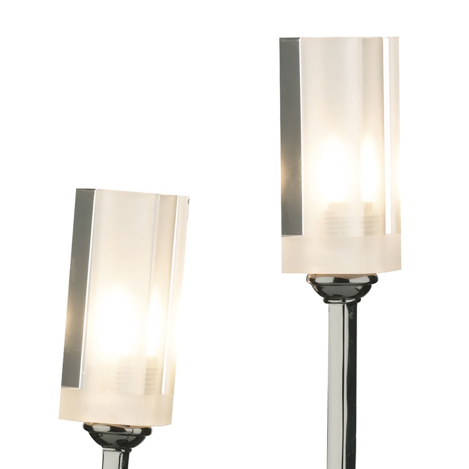Morgan 2 Light Table Lamp Black Chrome - Bright Delights